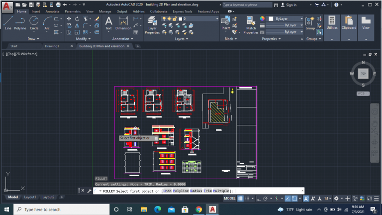 AutoCAD Fillet Command | How to Use Fillet Command in AutoCAD? | Tech ...