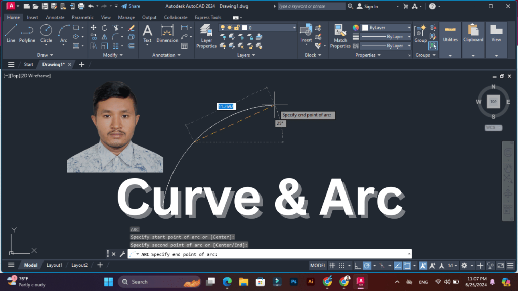 How To Draw Curves And Arcs In AutoCAD?