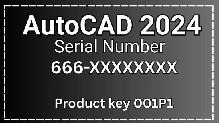 AutoCAD 2024 Serial number for Product key 001P1 | Tech Me Engineer
