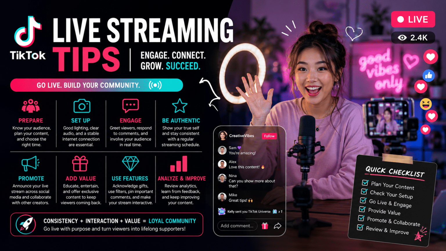 Top 10 TikTok Live Streaming Tips: How to Succeed in Real-Time ...